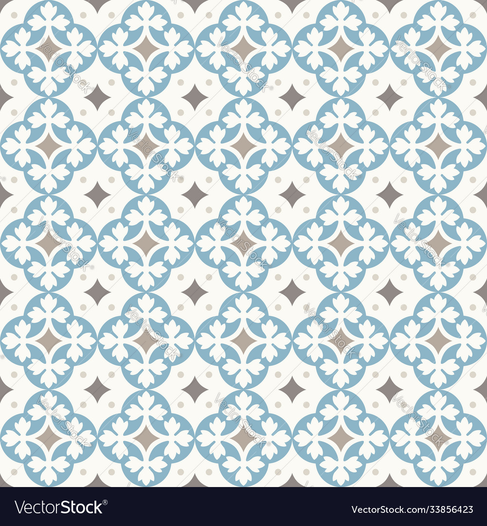 Ancient floor ceramic tiles Royalty Free Vector Image