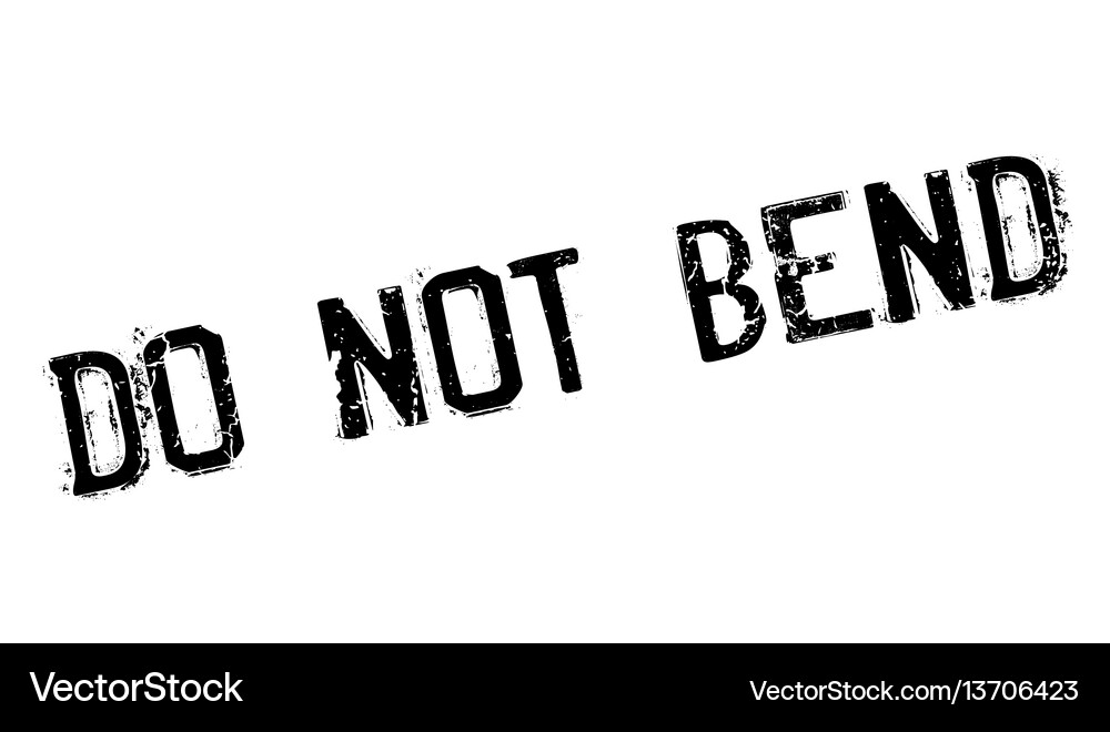 Do not bend rubber stamp Royalty Free Vector Image
