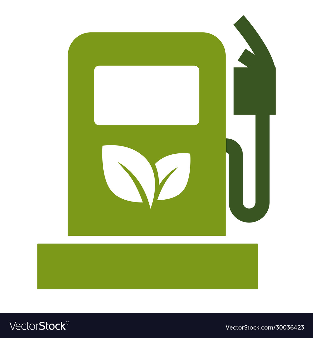 Ecology saving eco fuel gas station symbol Vector Image Ecology saving eco fuel gas station symbol Vector Image