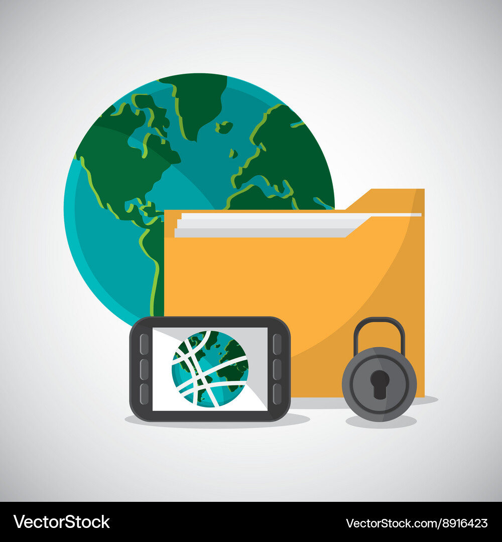 File design online concept isolated Royalty Free Vector