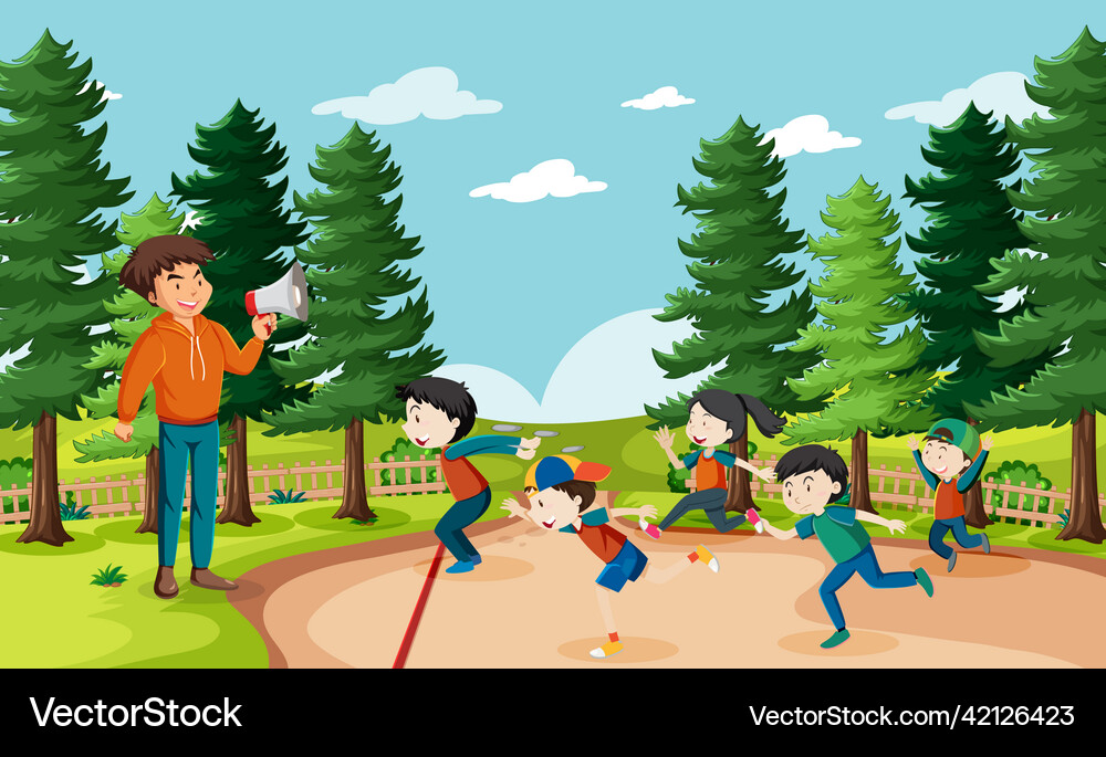 Red Light Green Light Game Royalty Free Vector Image