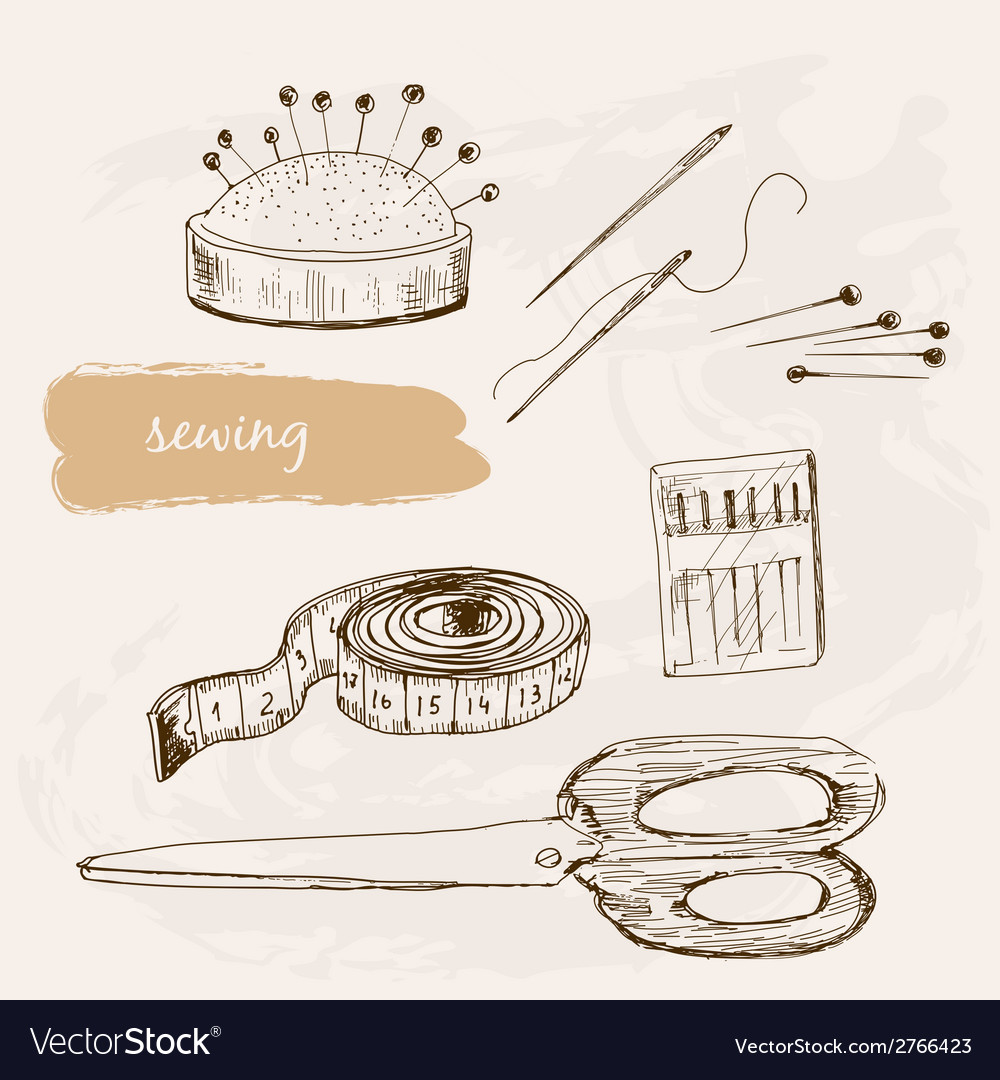 Sewing Royalty Free Vector Image - VectorStock