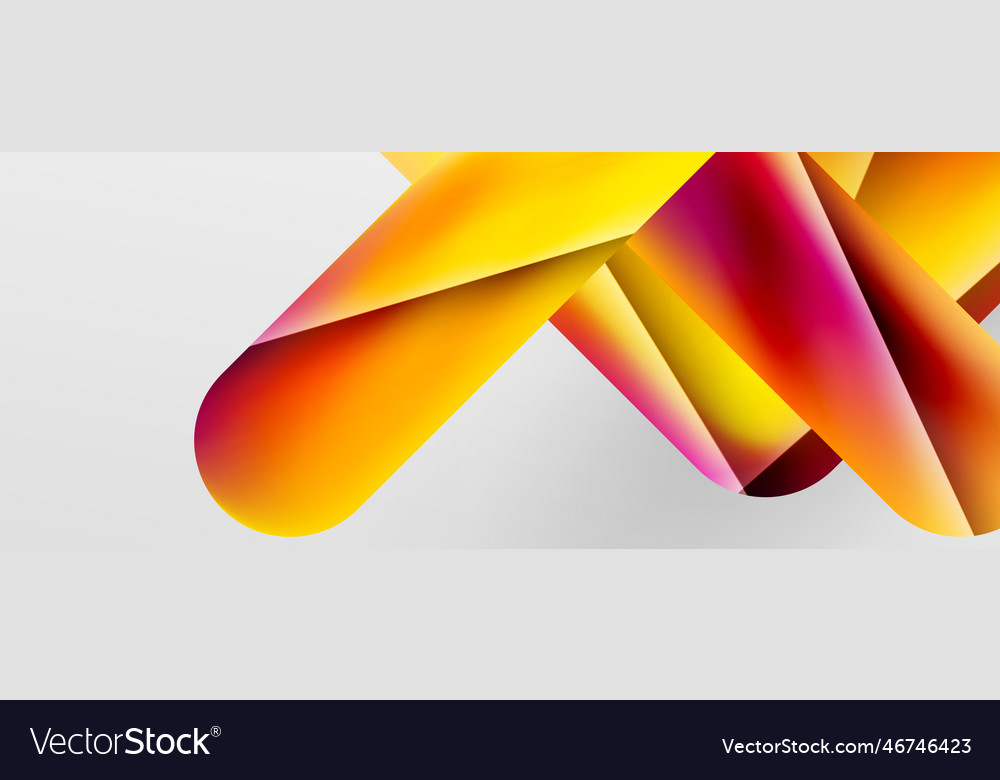 Triangle Fluid Color Gradient Abstract Background Vector Image