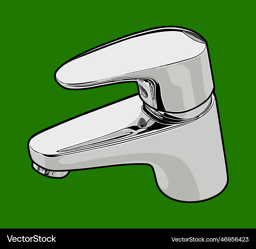 Water faucet template for graphic design Vector Image