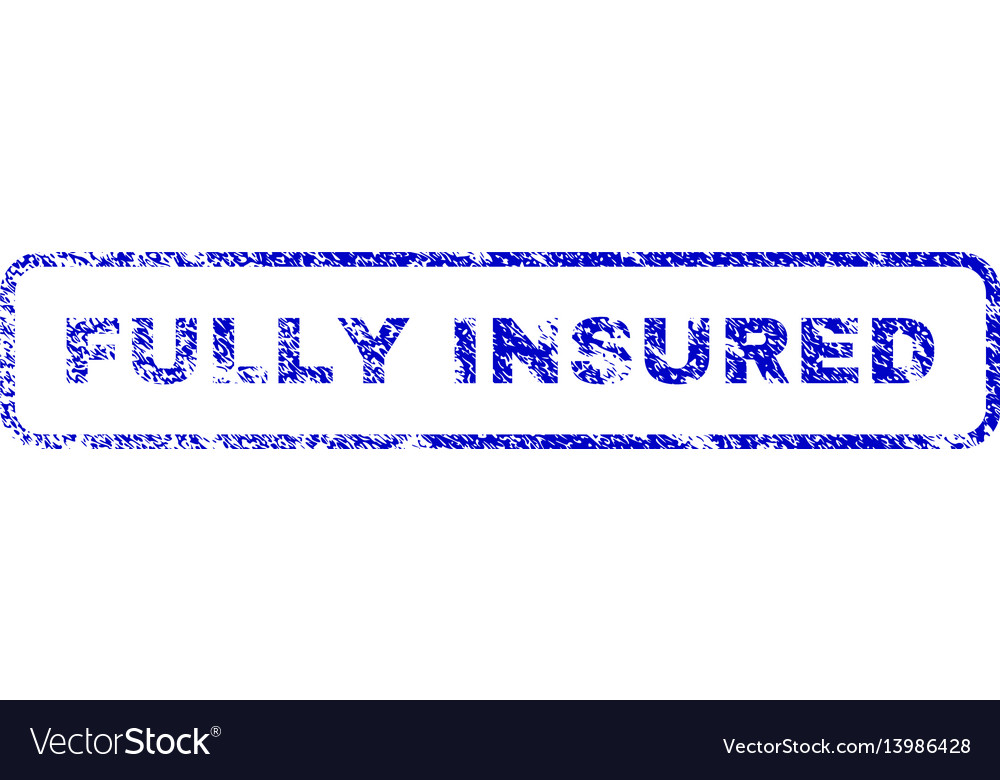 Fully insured rubber stamp Royalty Free Vector Image
