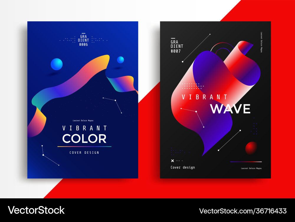 3d abstract cover design with balls and shapes Vector Image