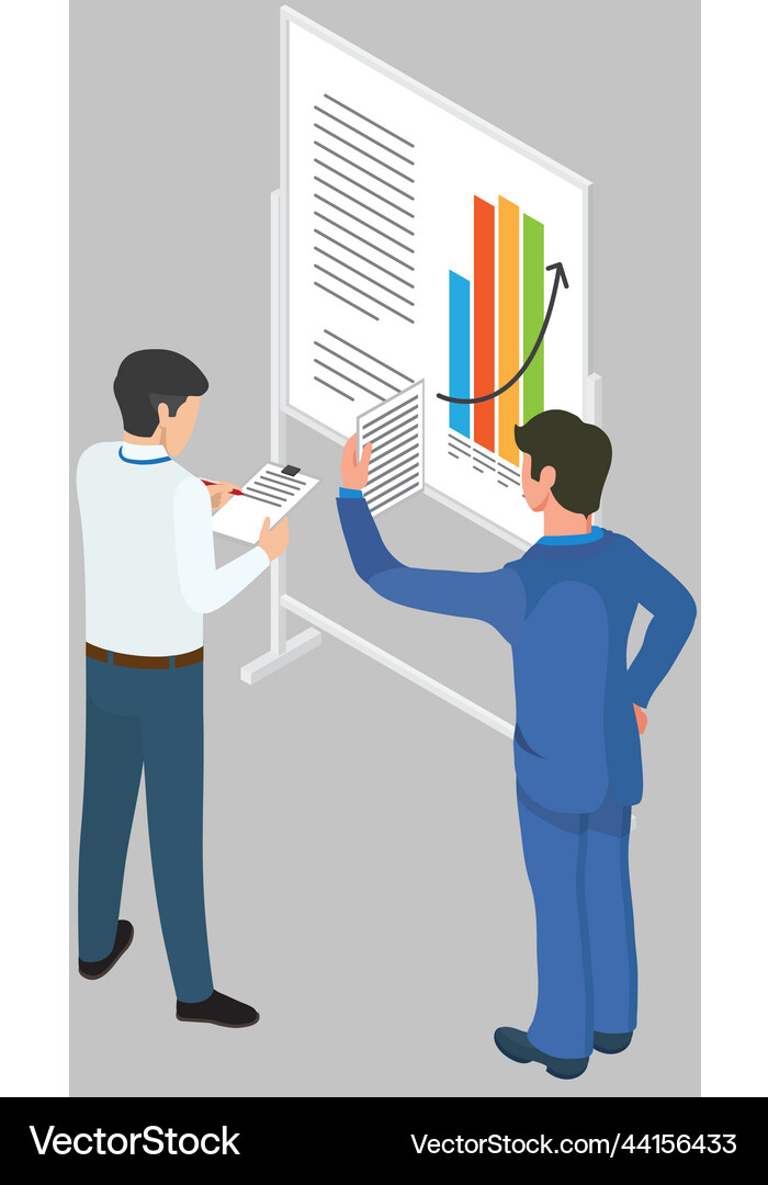 Business people communicating in office discuss Vector Image