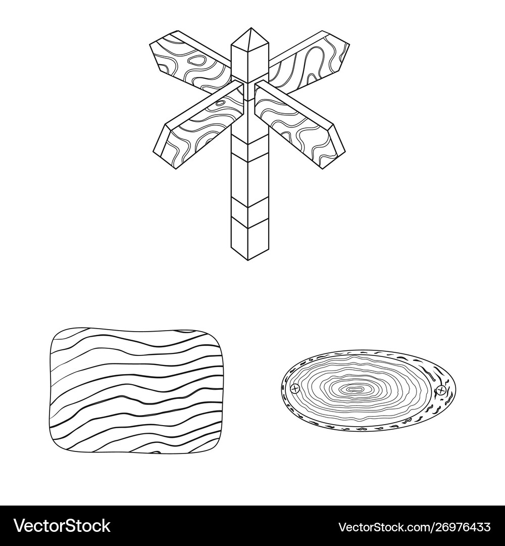Design hardwood and material symbol set Royalty Free Vector
