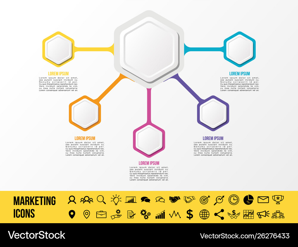 Infographics elements template design business Vector Image