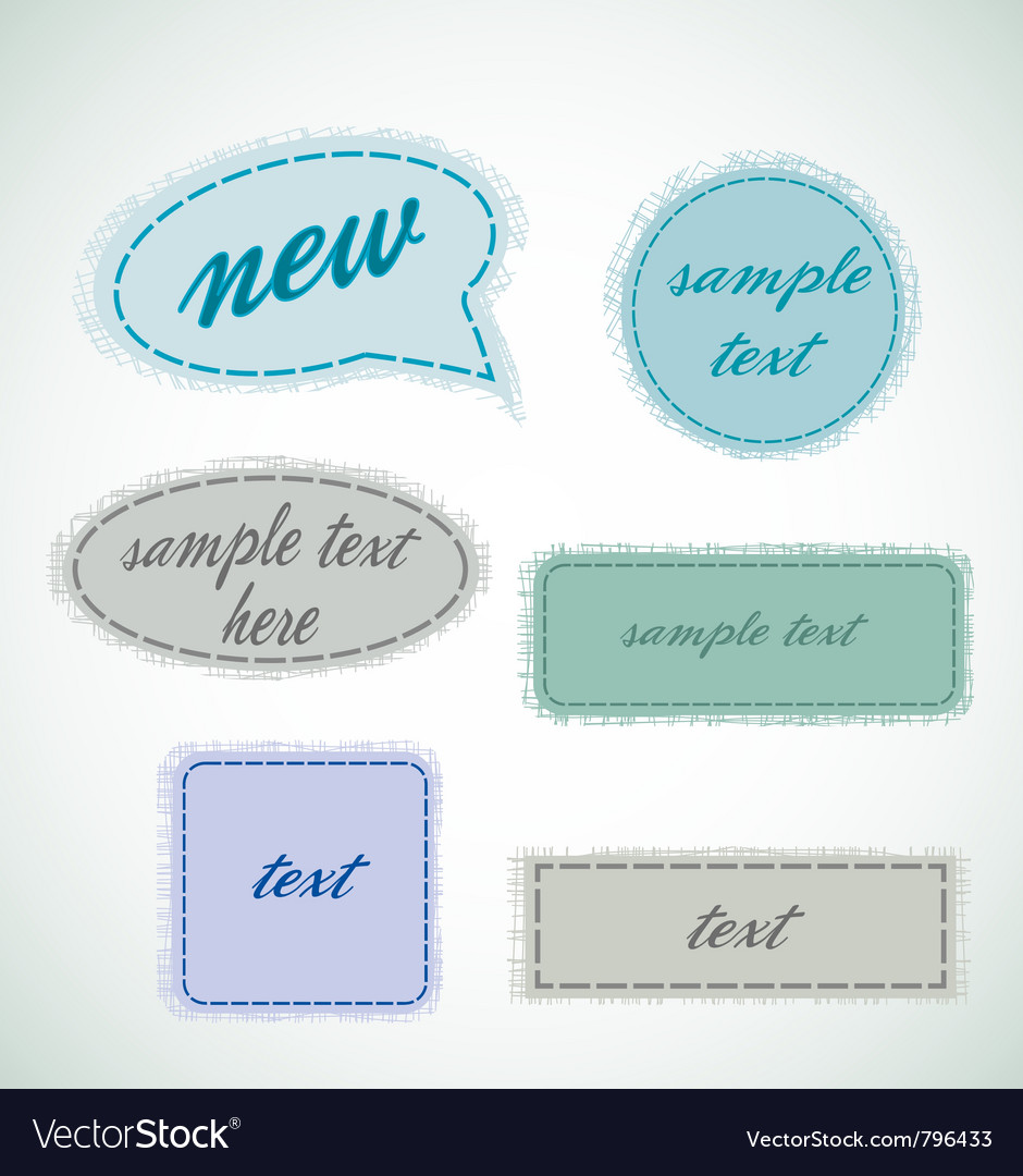 Labels Royalty Free Vector Image - VectorStock