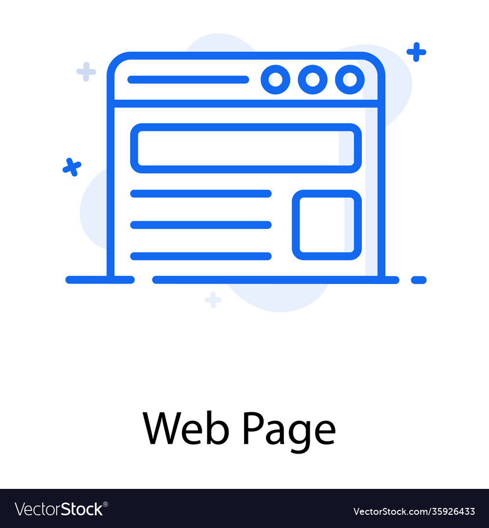 Web page Royalty Free Vector Image - VectorStock