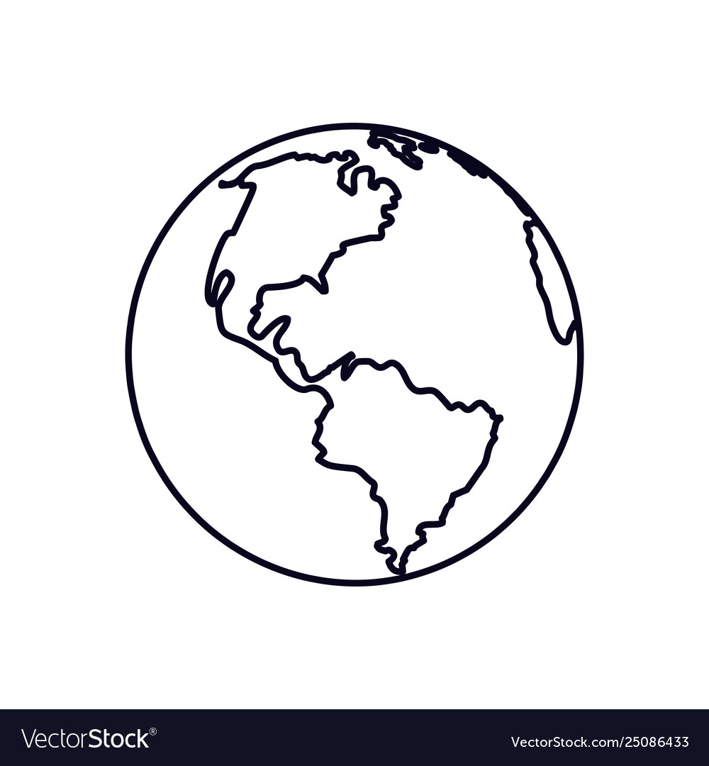 World planet earth icon Royalty Free Vector Image