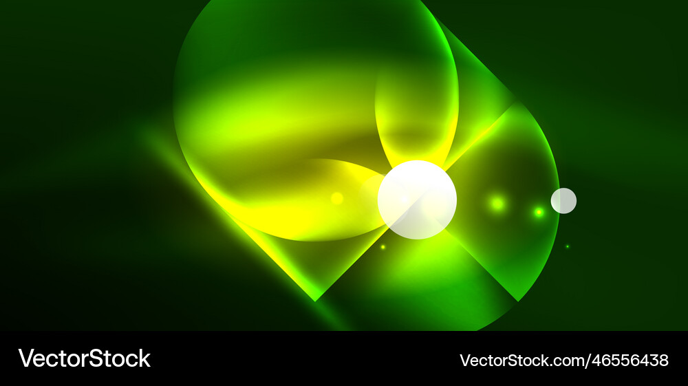 Abstract background shiny glowing neon color round