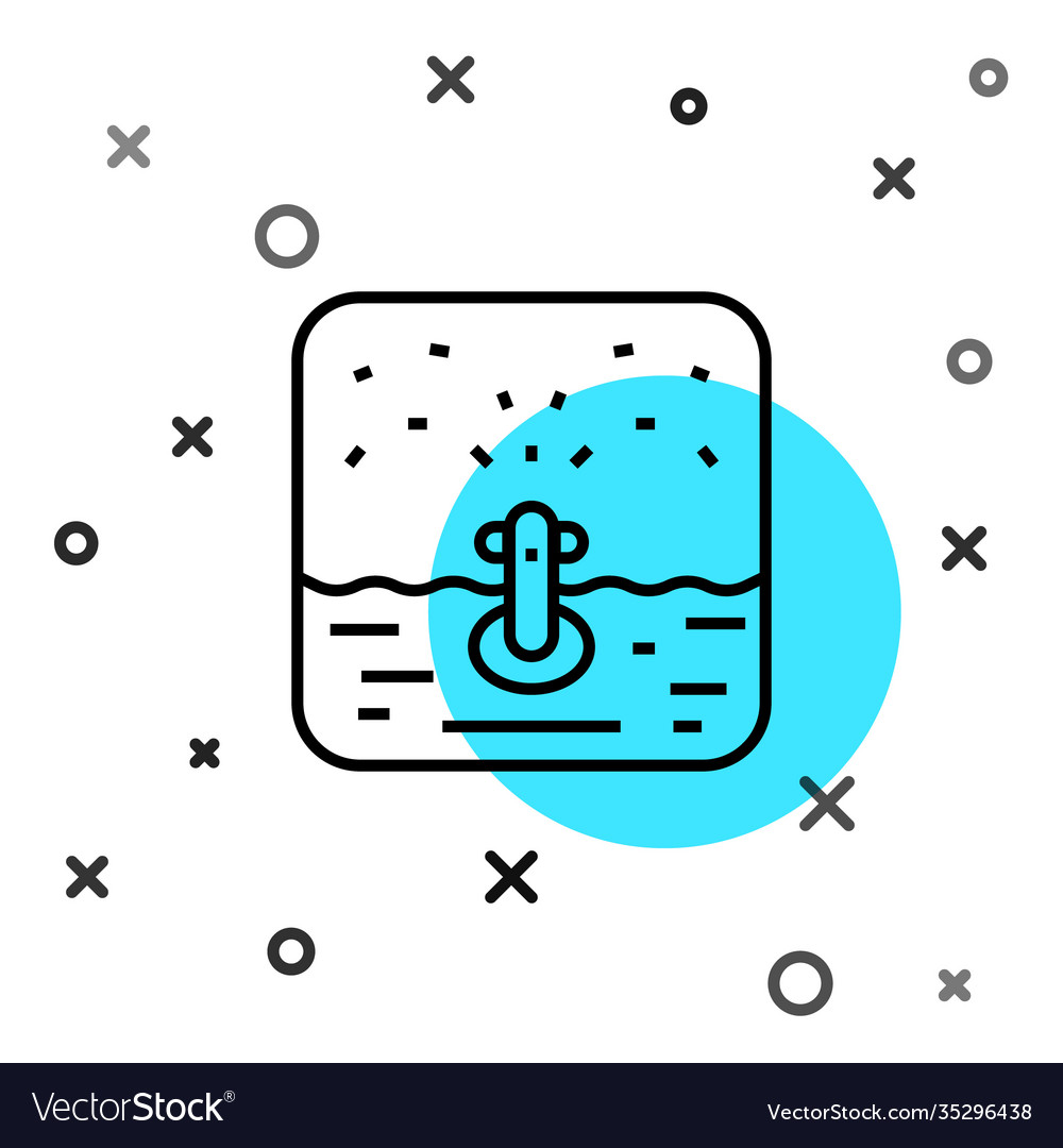 Black line automatic irrigation sprinklers icon Vector Image Black line automatic irrigation sprinklers icon Vector Image