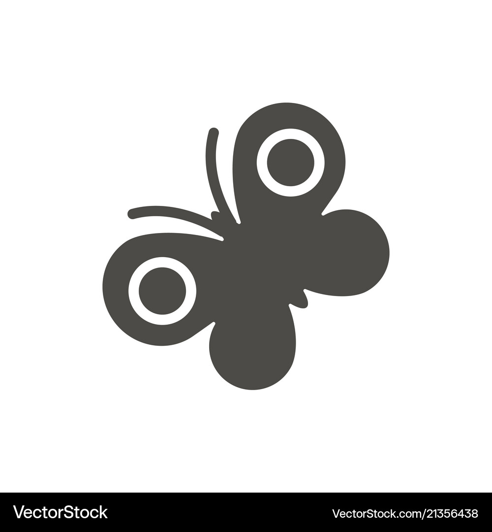Butterfly icon symbol isolated trendy flat Vector Image