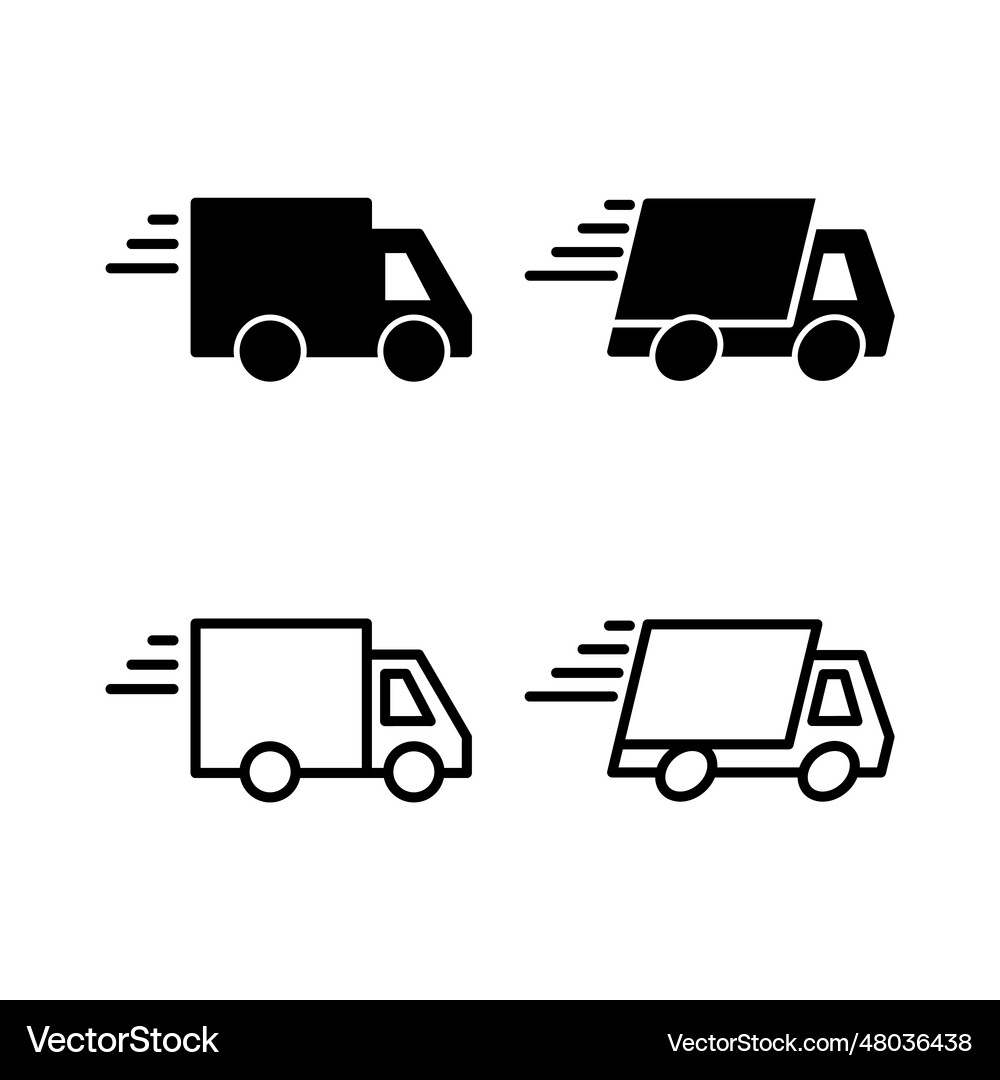 Delivery icon shipping fast delivery icon Vector Image