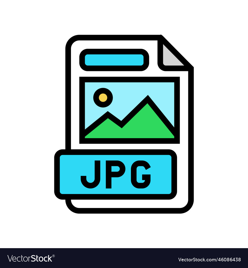 File Format Document Color Icon Royalty Free Vector
