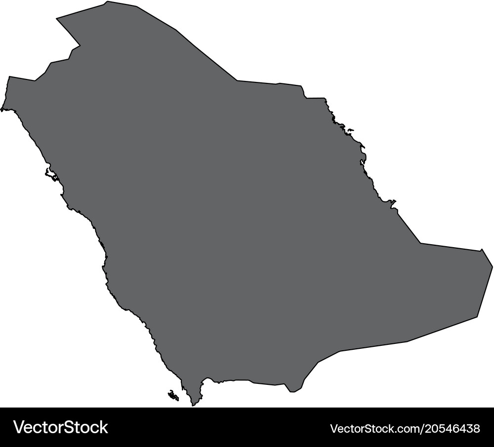 Map of saudi arabia Royalty Free Vector Image - VectorStock