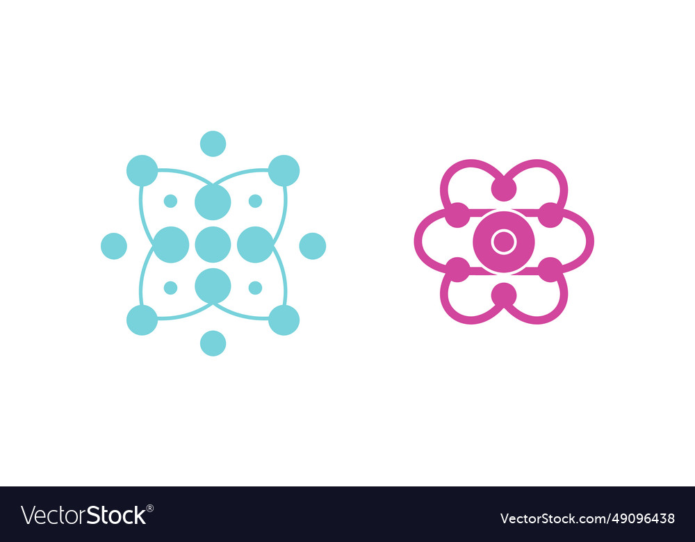 Nuclear model Royalty Free Vector Image - VectorStock