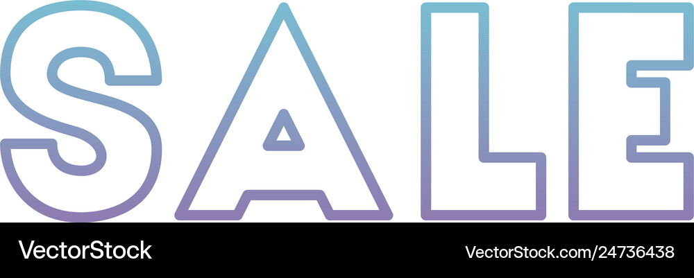 Sale message with hand made font Royalty Free Vector Image