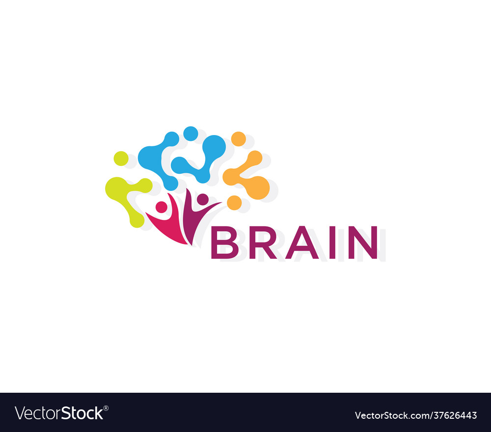 Brain logo creative Royalty Free Vector Image - VectorStock