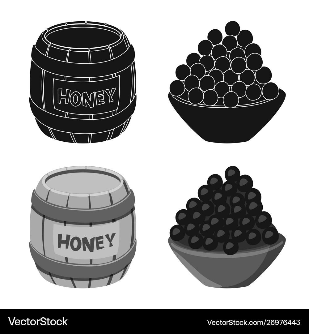 Design taste and product sign set Royalty Free Vector Image