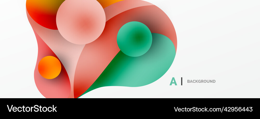 Geometric round shapes and circles abstract Vector Image