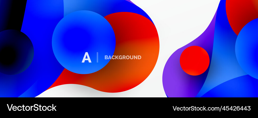 Geometric round shapes and circles abstract Vector Image