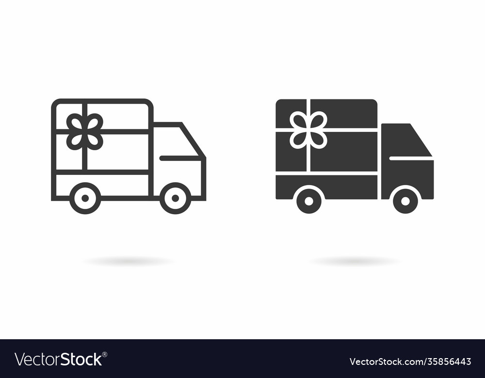 Gift delivery icon Royalty Free Vector Image - VectorStock
