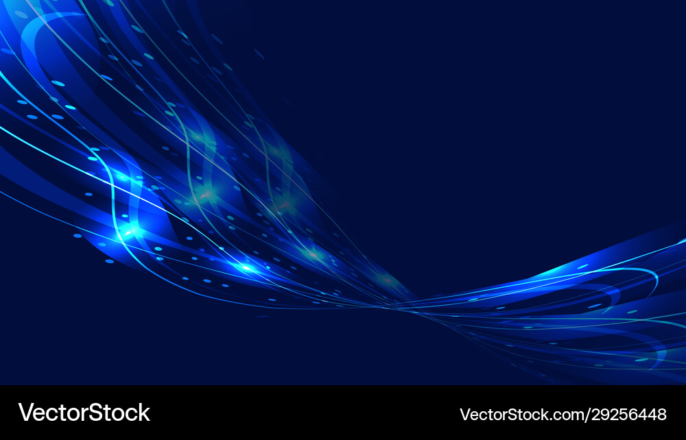 Blue abstract bright magical cosmic energy Vector Image