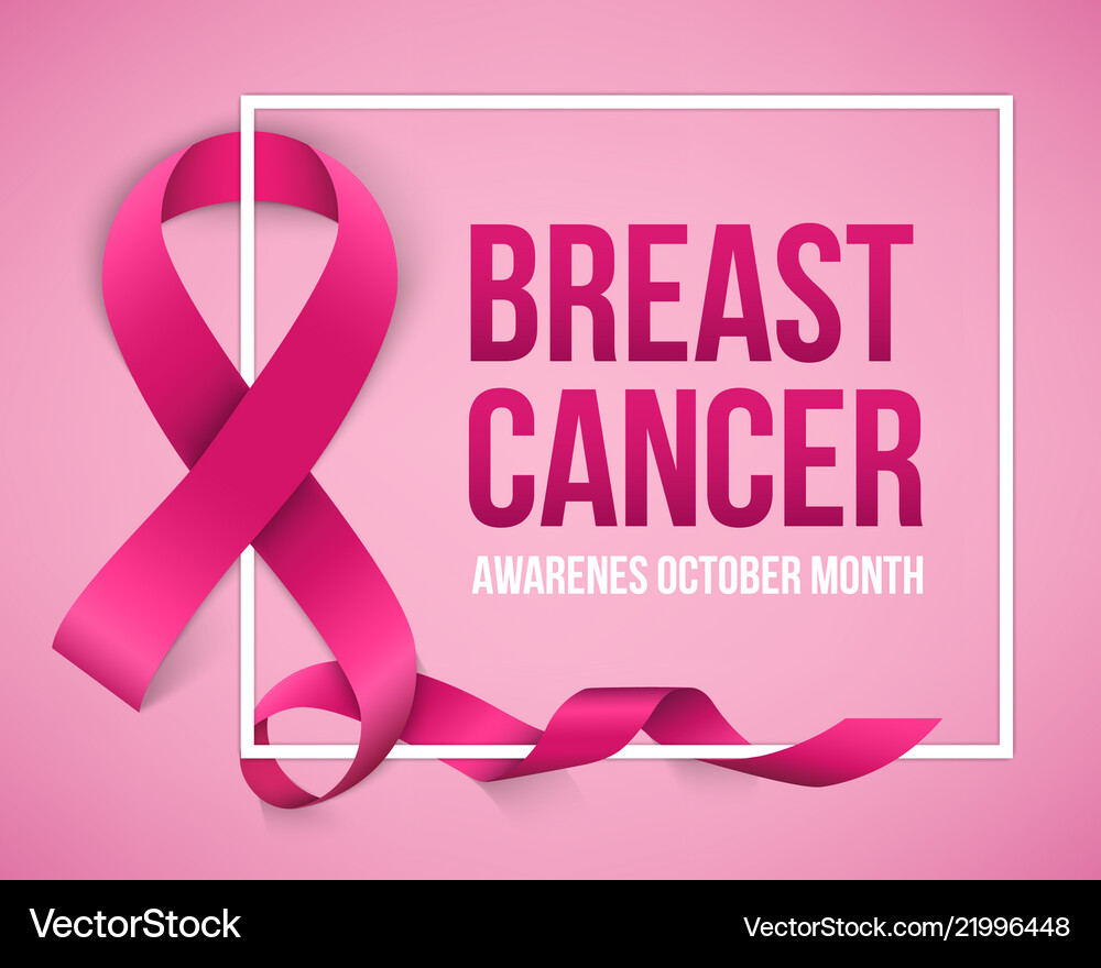 Creative of breast cancer Royalty Free Vector Image