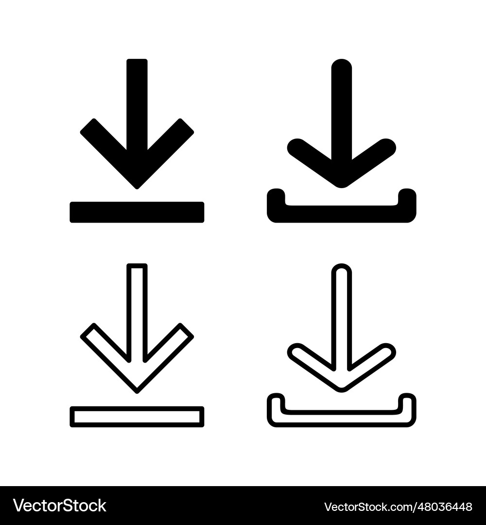 Download icon downloading icon Royalty Free Vector Image