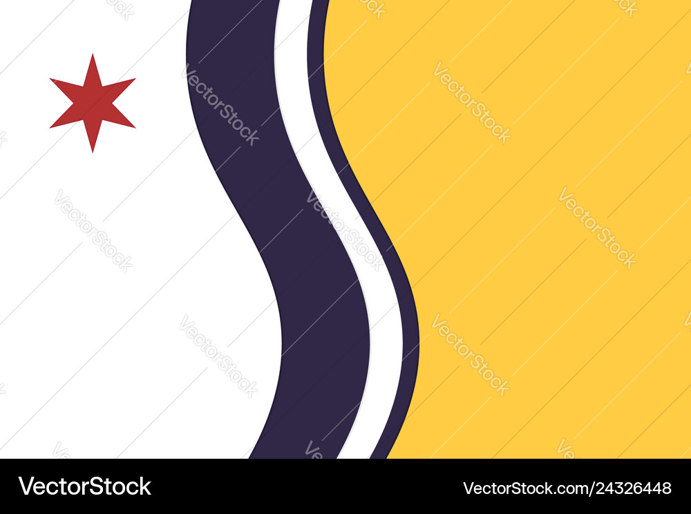 Flag south bend in usa Royalty Free Vector Image
