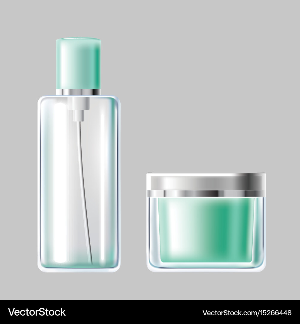 Set of light blue glass Royalty Free Vector Image