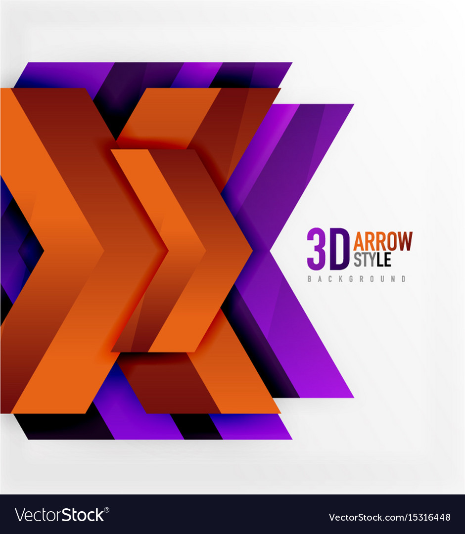 Techno arrow background Royalty Free Vector Image