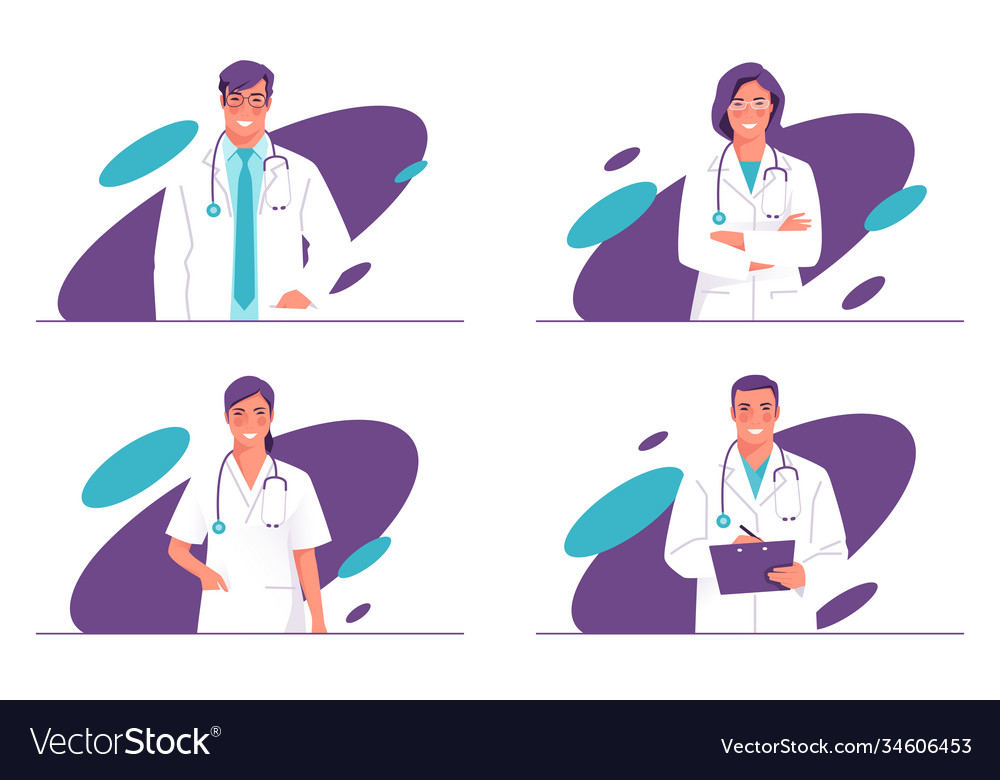A physicians doctors Royalty Free Vector Image