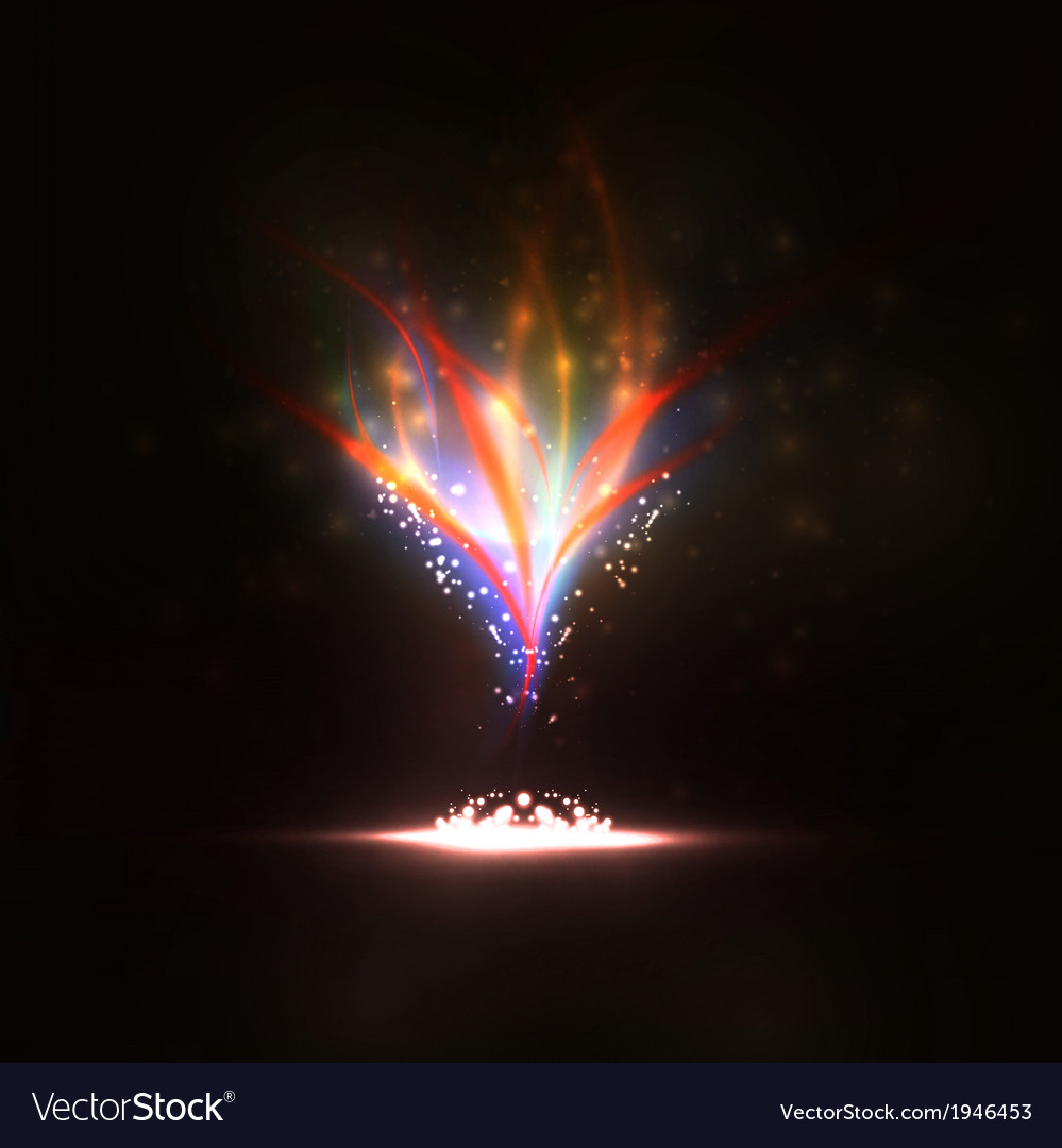 Abstract eps10 creative dynamic magic fire Vector Image