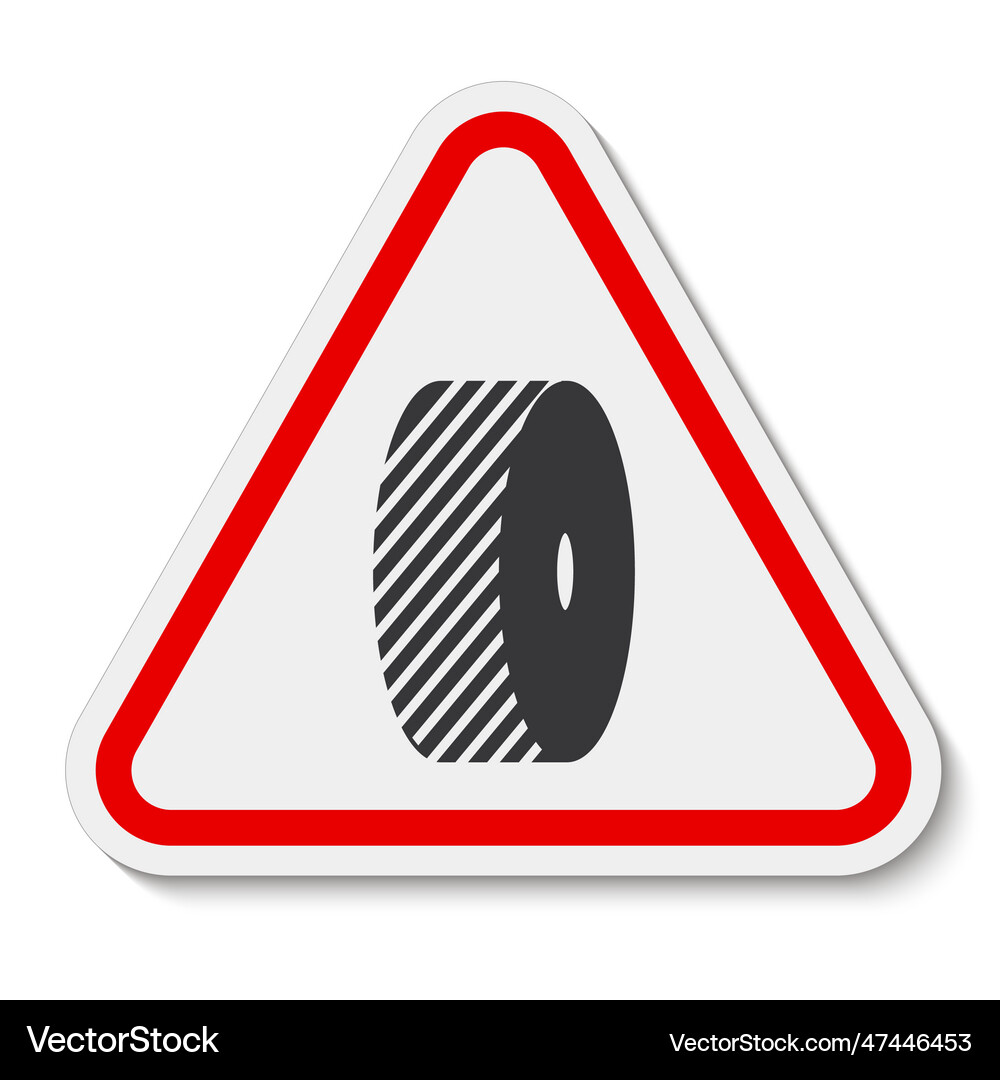 Do not change grinding wheels symbol sign isolate Vector Image