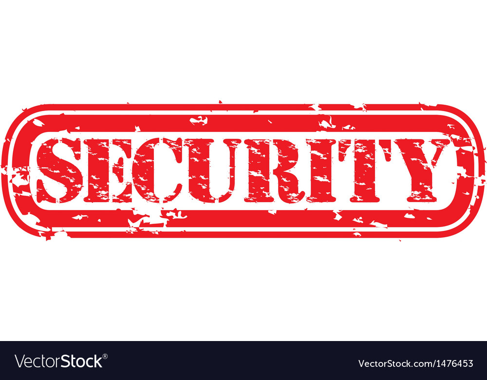 Security stamp Royalty Free Vector Image - VectorStock