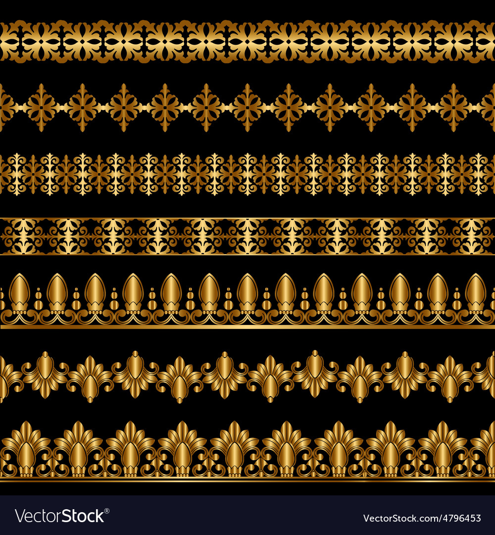 Set borders Royalty Free Vector Image - VectorStock