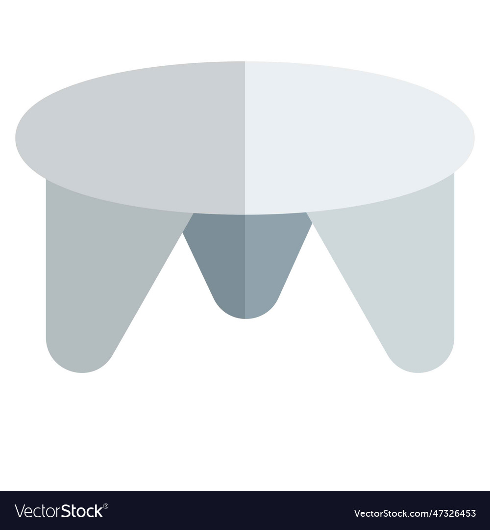 Small end table used for serving Royalty Free Vector Image