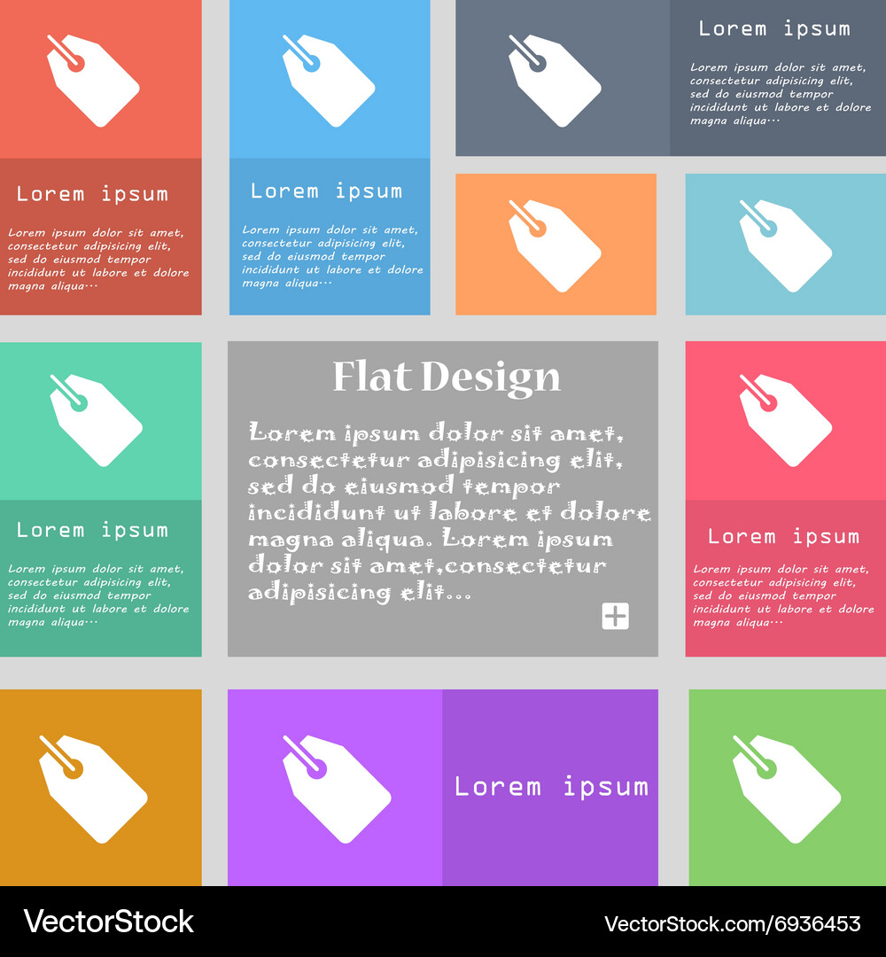 Web stickers tags and banners icon sign set Vector Image