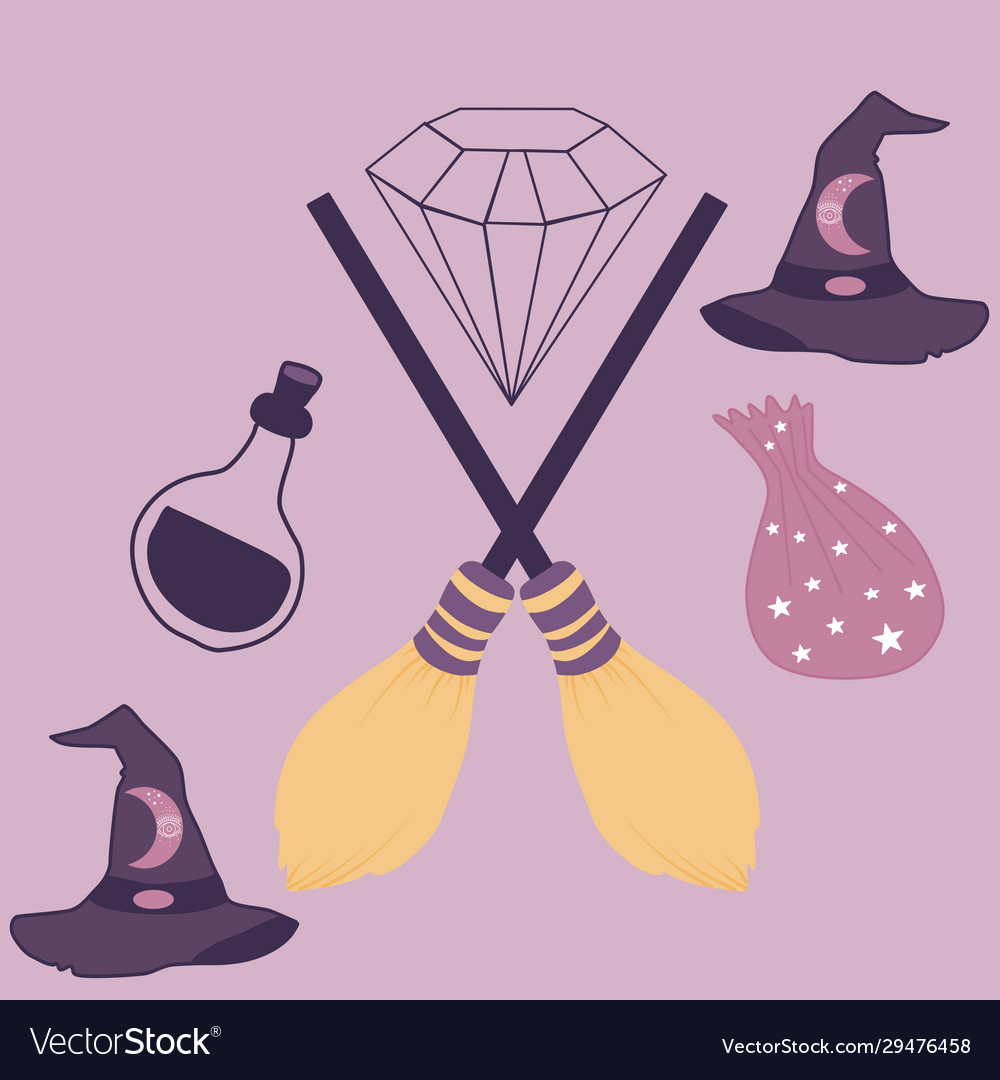 Magic elements Royalty Free Vector Image - VectorStock