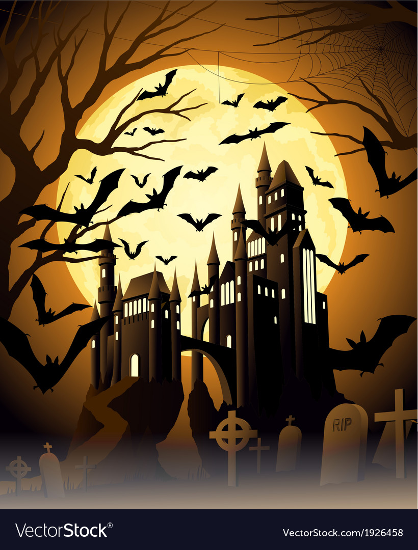 Spooky halloween night Royalty Free Vector Image