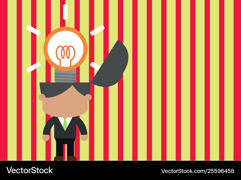 Surging innovative bright inspiration standing Vector Image