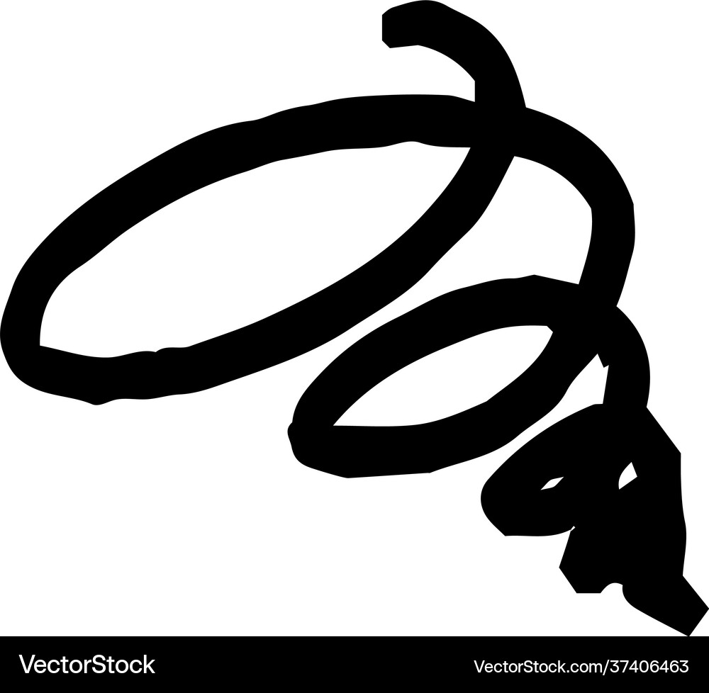Monochrome cartoon symbol when disappointed Vector Image
