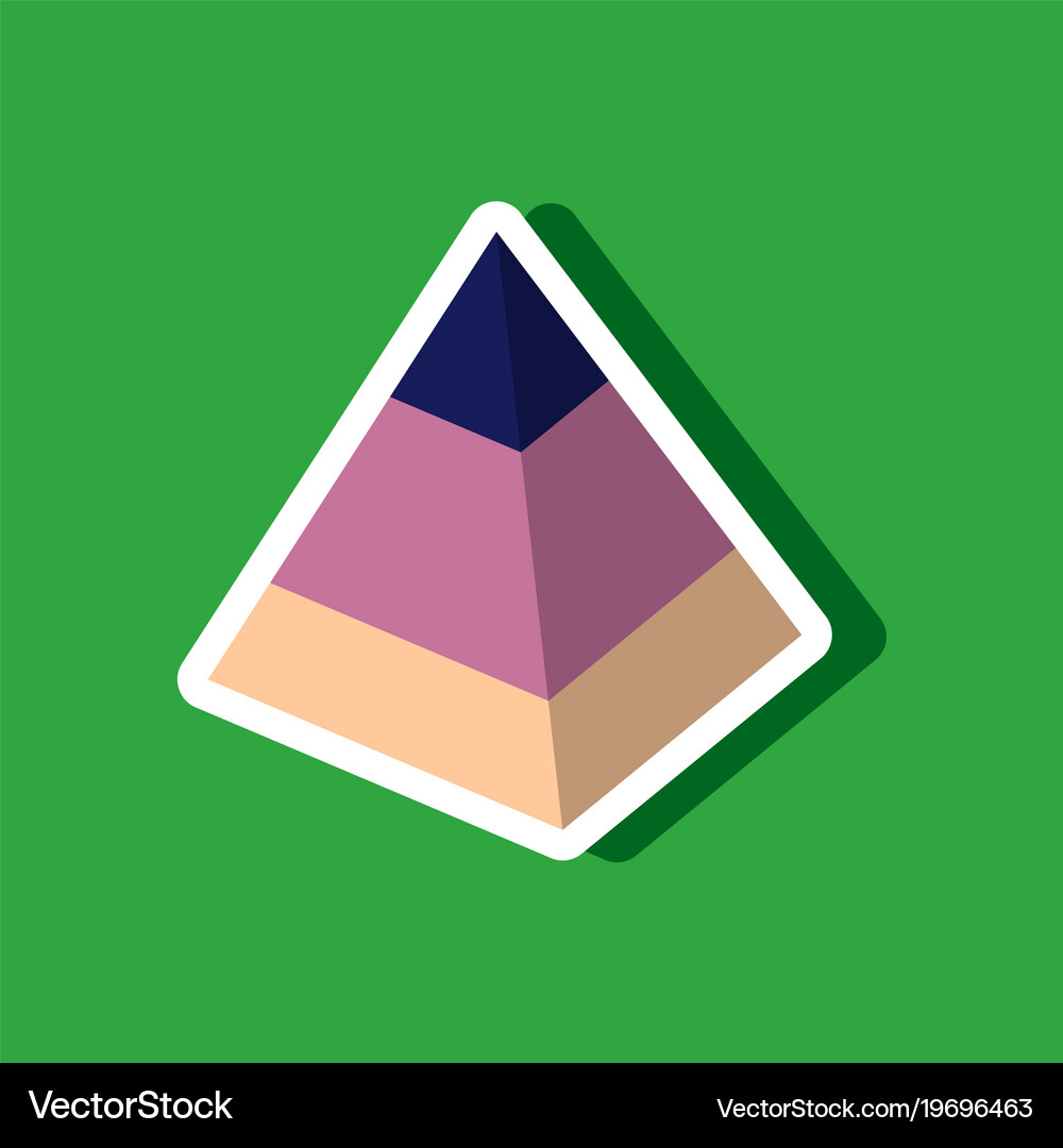 Paper sticker on stylish background economic Vector Image