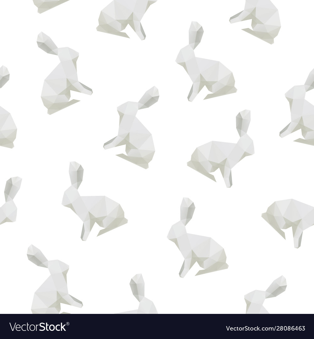 Rabbit triangle shape seamless pattern backgrounds