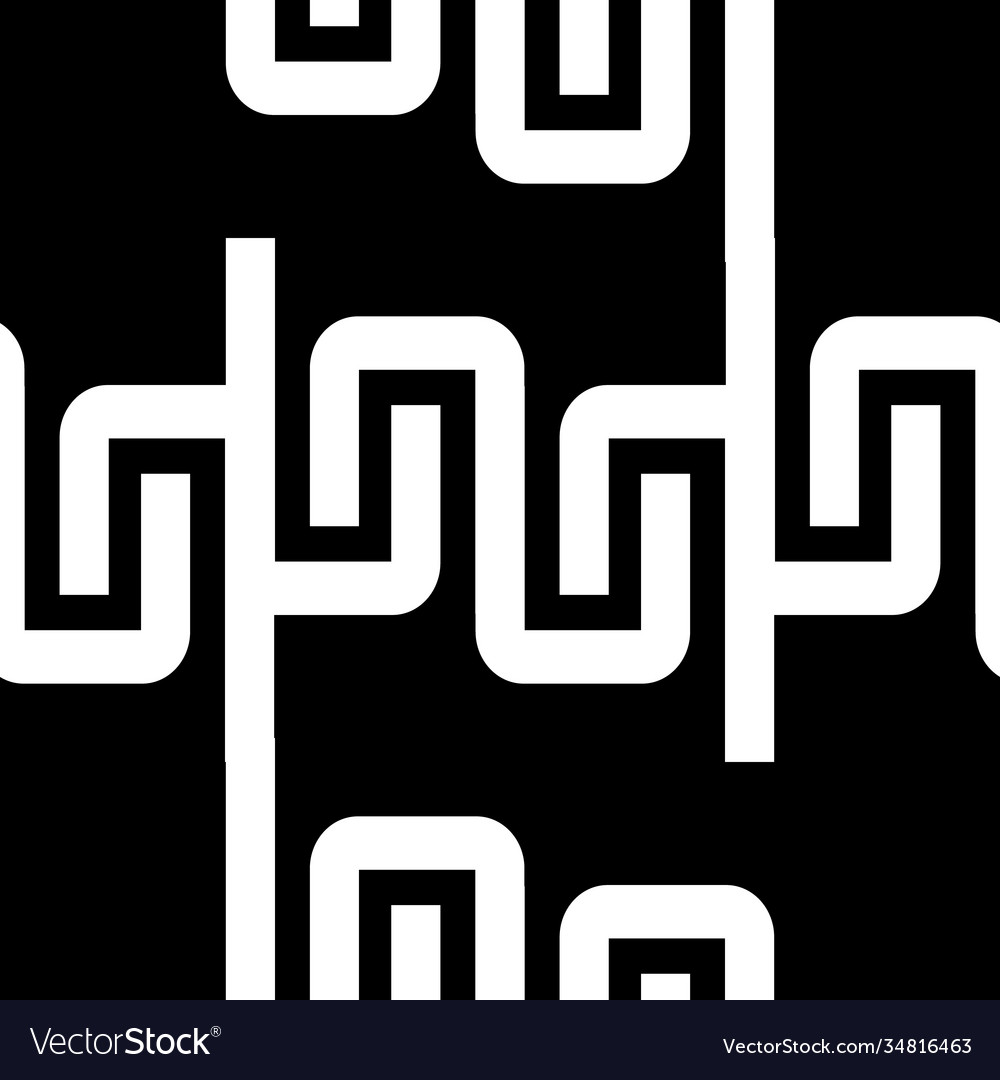 Seamless pattern with white zigzag lines Vector Image