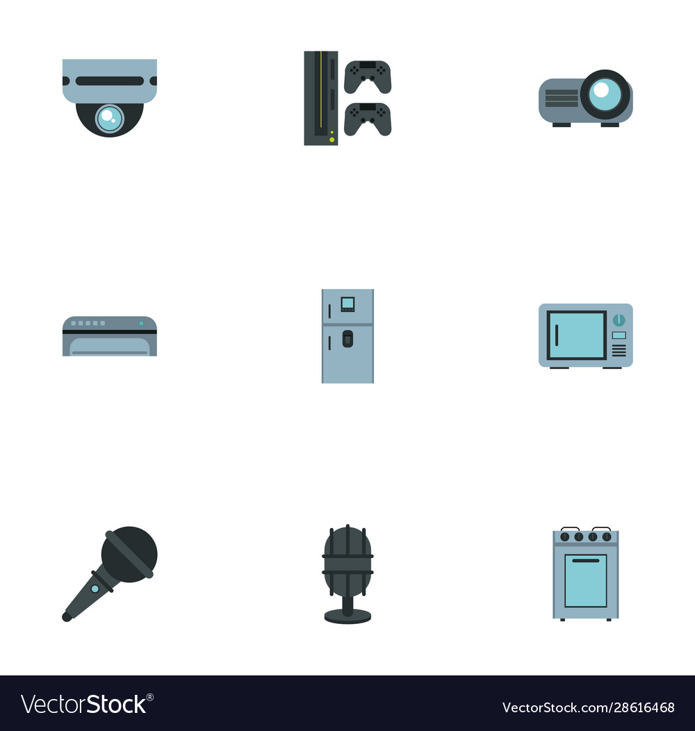 Bundle electronics devices icons Royalty Free Vector Image